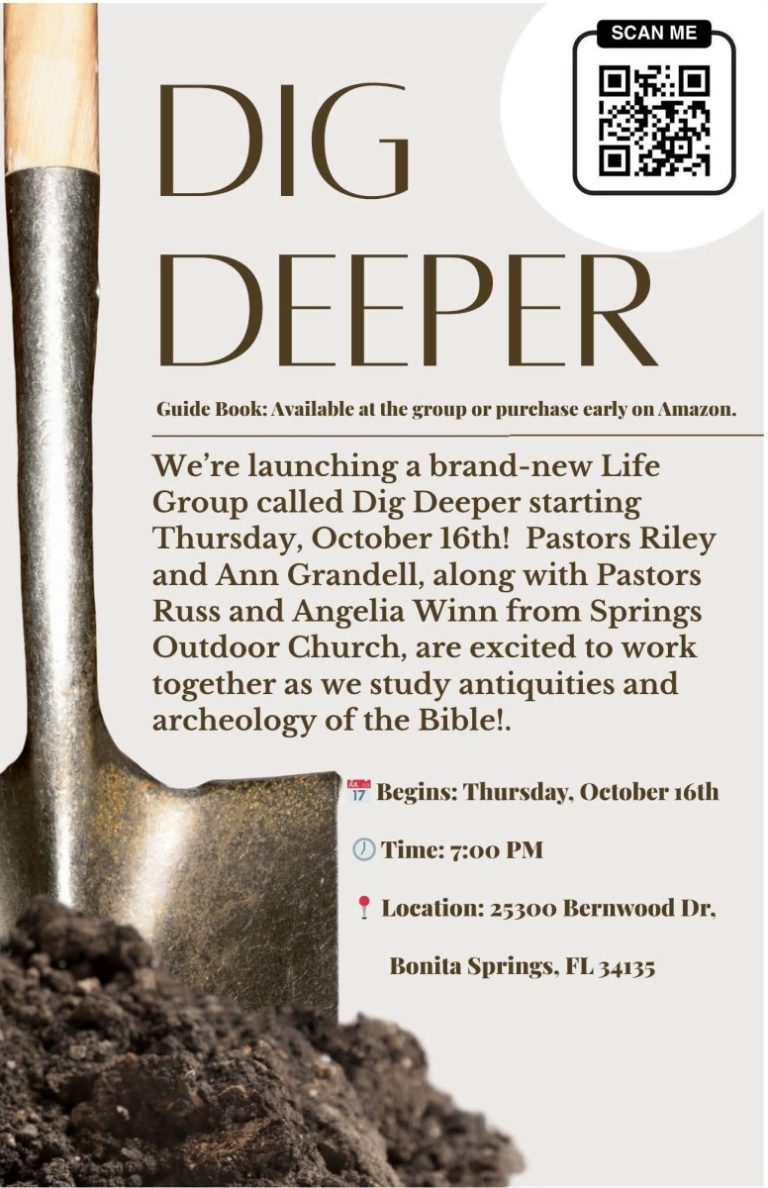 Thursday Bible Study 7:00 p.m. – Dig Deeper - The Gulf Shore Life Center